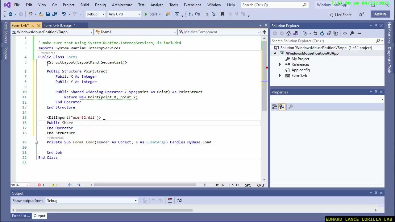 【VISUAL VB NET】Mouse Position - YouTube