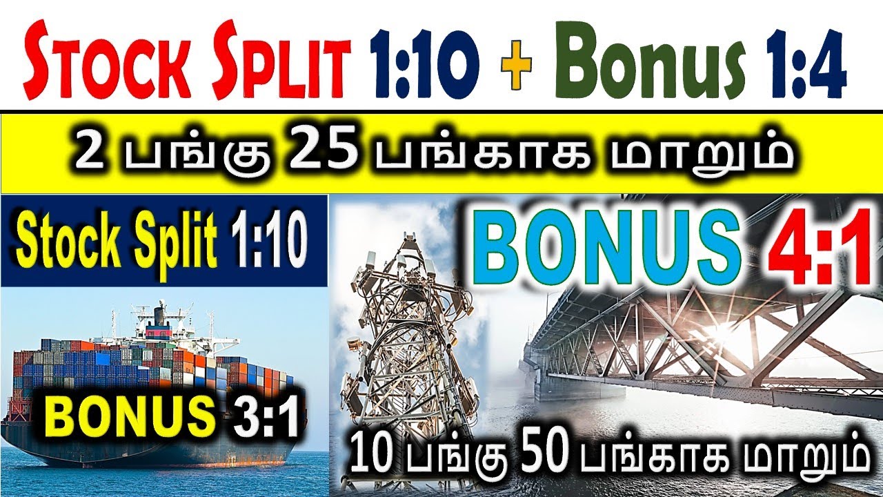 BONUS 4:1, BONUS 3:1, STOCK SPLIT 1:10 + BONUS 1:4, STOCK SPLIT 1:10 ...