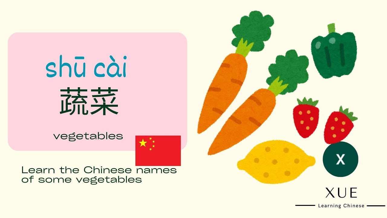 【Chinese Vocabulary】Vegetable - Learn the names of some vegetables in ...