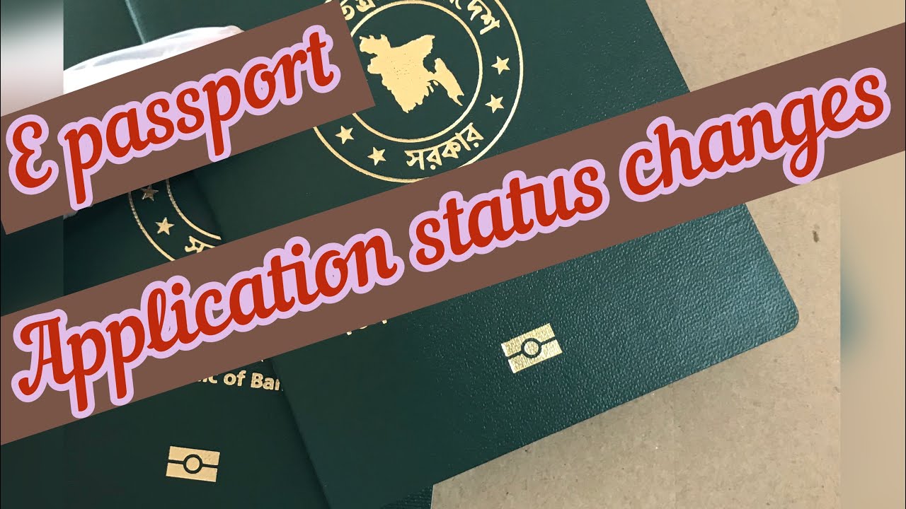 Application status changes of E Passport// Stages of #EPassport ...