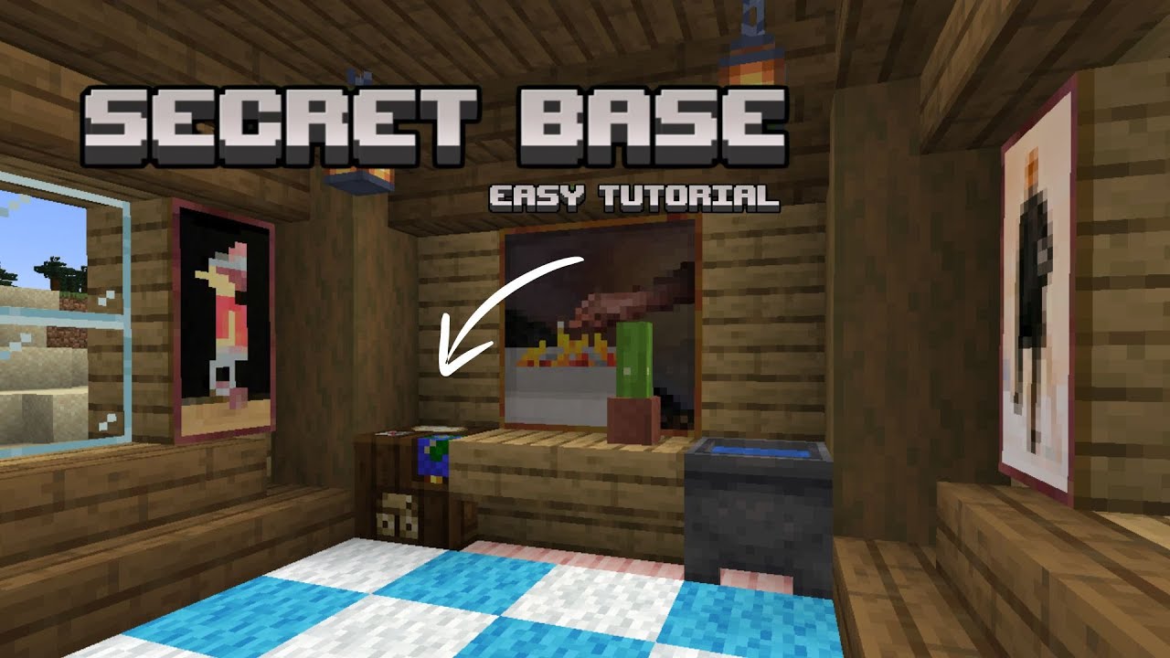 Secret Base | Easy Tutorial | Minecraft - YouTube
