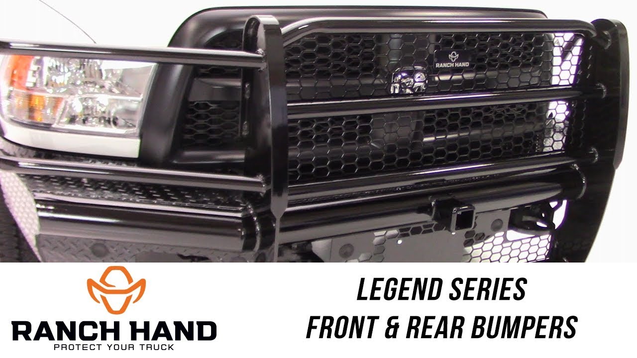 Ranch Hand Legend Bumper Ranch Hand Legend Black Steel Bullnose Front