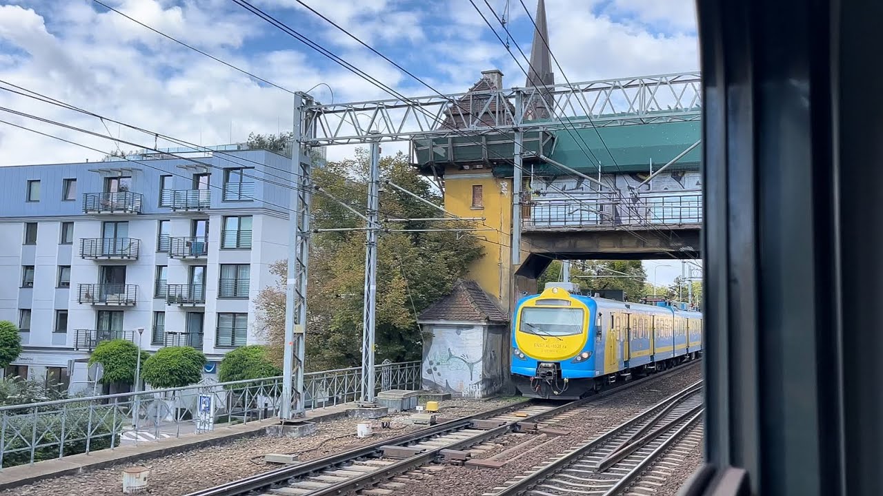 Elektryczne Zespóły Trakcyjne EN57 AL-1531 linia kolejowa nr 202 Gdańsk Wrzeszcz - YouTube