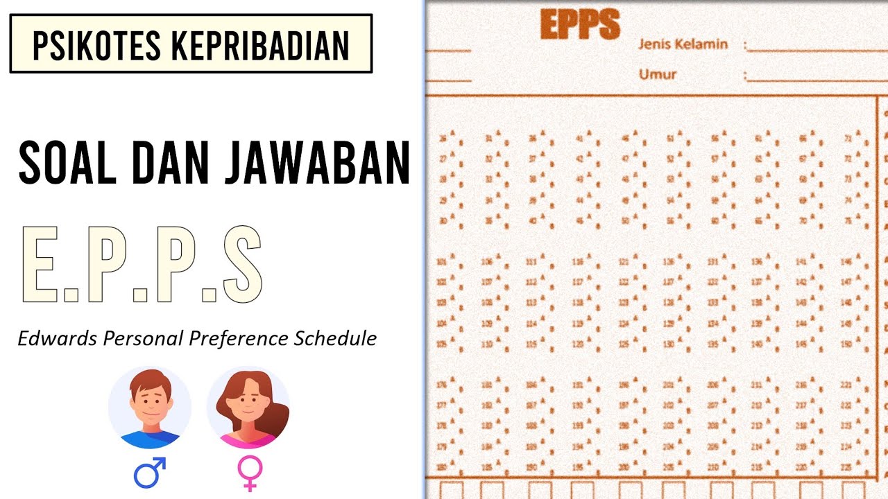 Soal dan Jawaban Tes Kepribadian EPPS - YouTube
