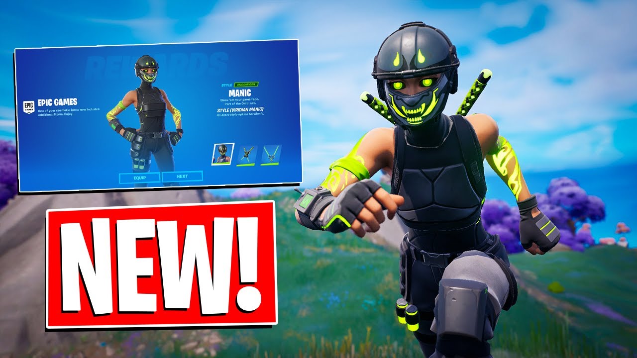 *NEW* VIRIDIAN MANIC Edit Style! Fortnite Update update v21.10 - YouTube
