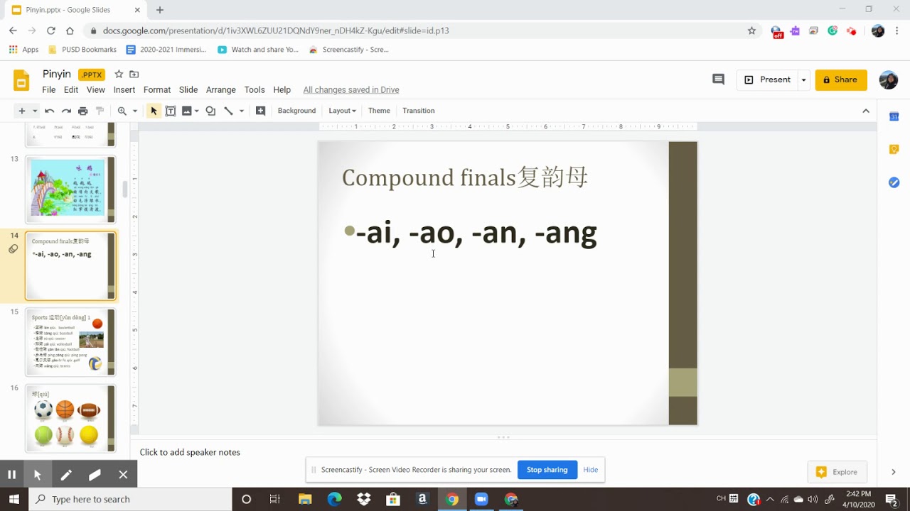 Compound Finals : “a” family - YouTube