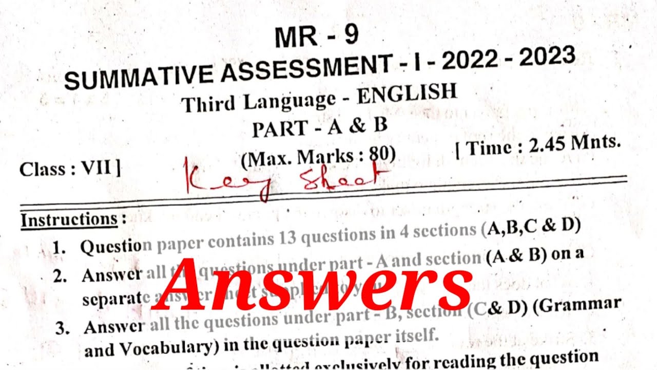 7th Class English Sa 1 Question Paper With Answers 2022 2023 7th-class-english-sa-1-question-paper-with-answers-2022-2023
