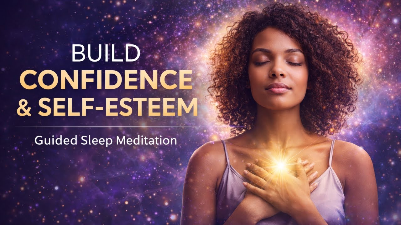 Guided Sleep Meditation For Confidence And Self-Esteem | Positive ...