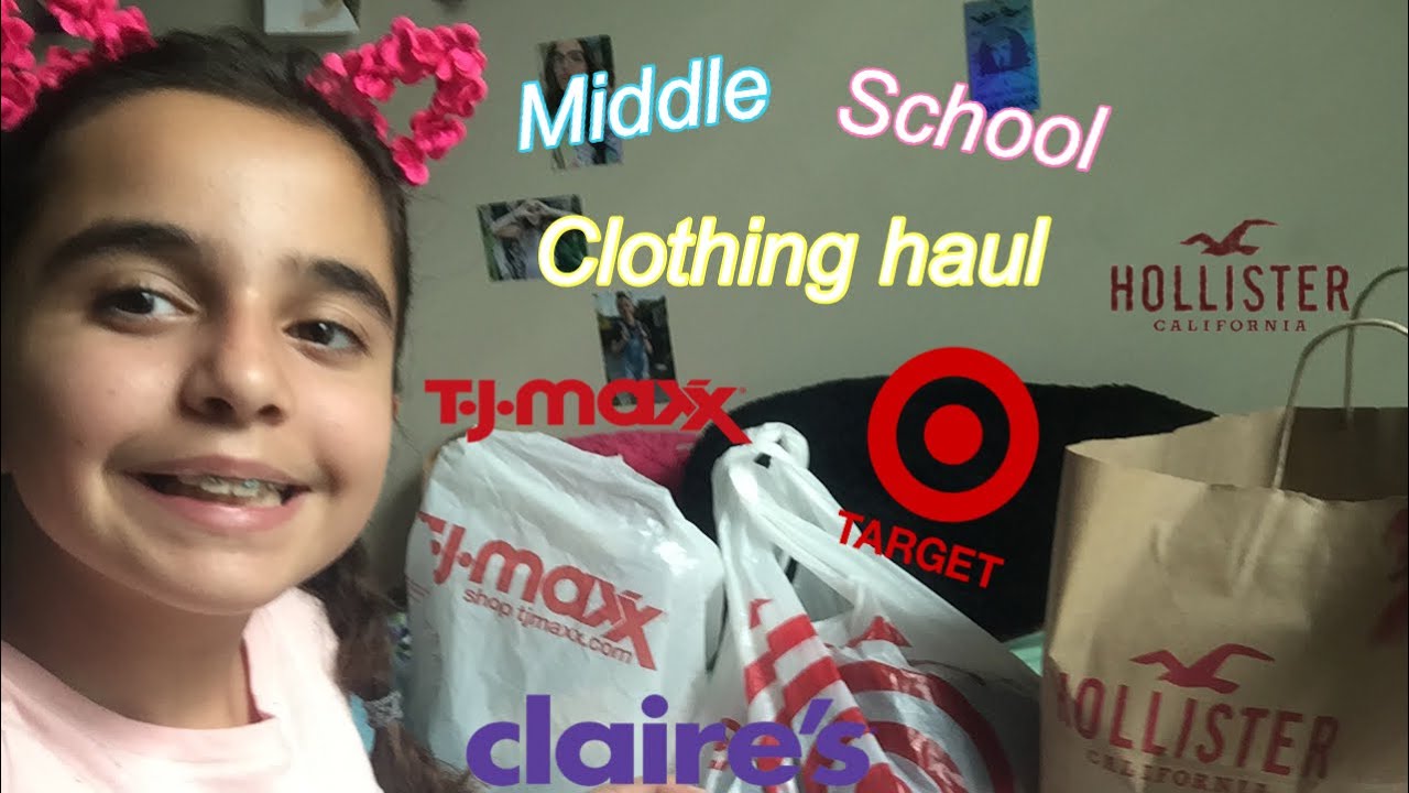 💕🤩🌈Middle School Clothing Haul~Hello Hayley - YouTube