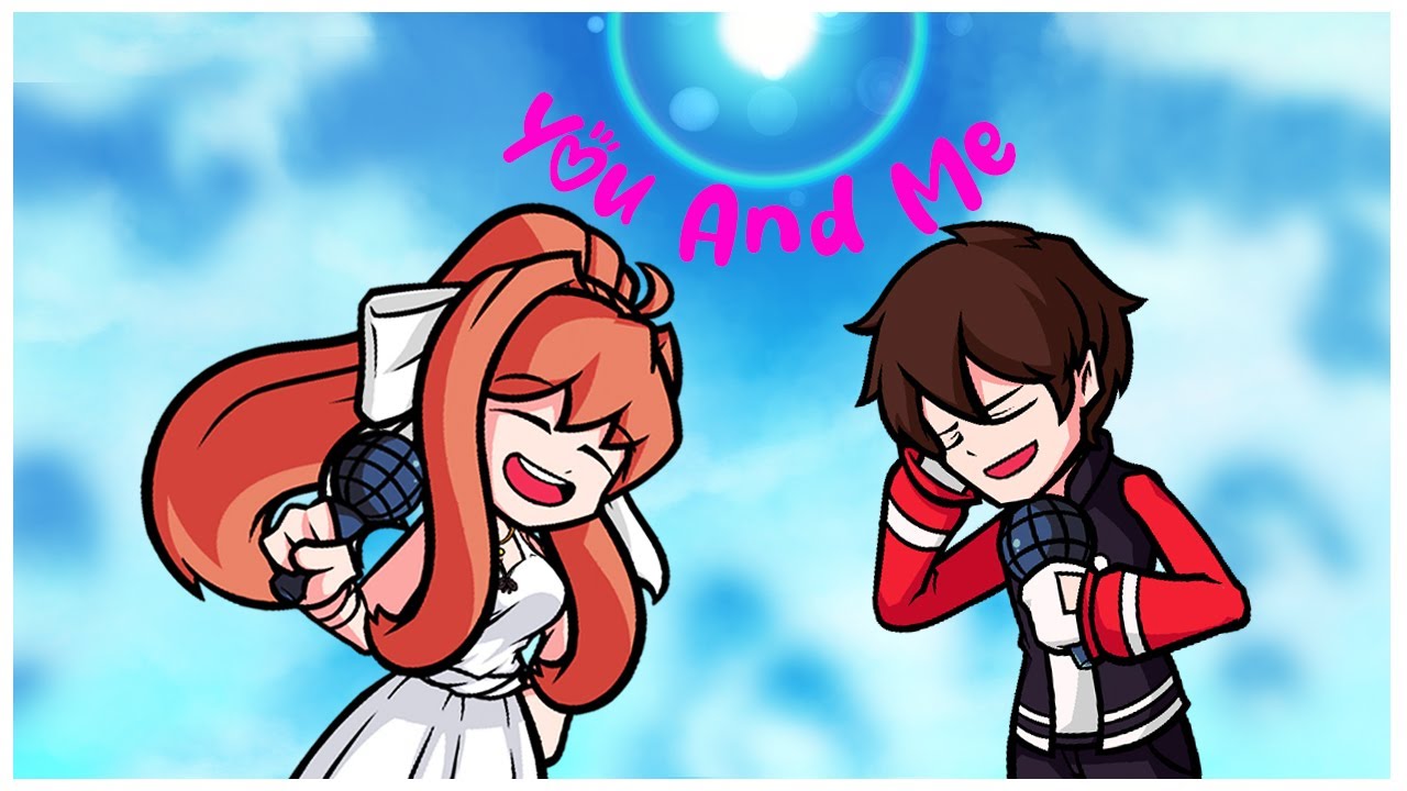FNF Doki Doki Takeover Plus | You and Me (Monika) | Finally DATING ...
