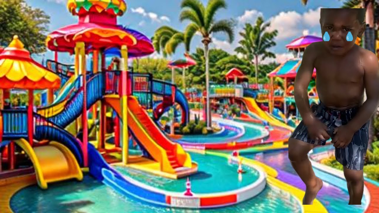 INSANE WATER PARK!!! HARIE HATES GETTING WET!!! - YouTube