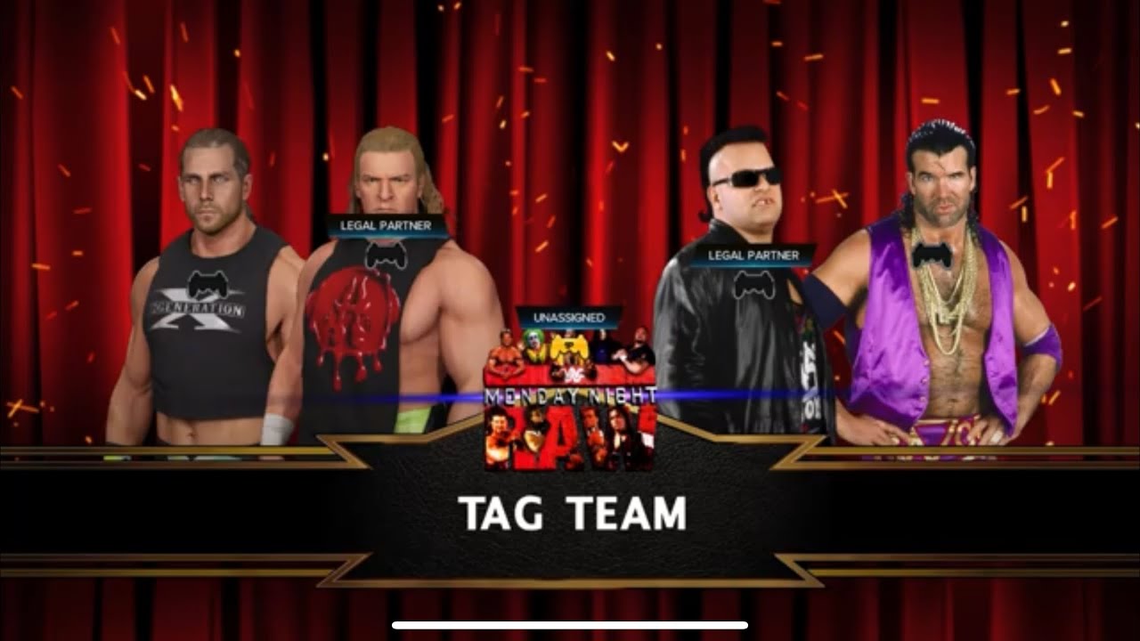 Shawn Michaels & Triple H Vs Jerry Sags & Razor Ramon Wwf 2k23 - YouTube