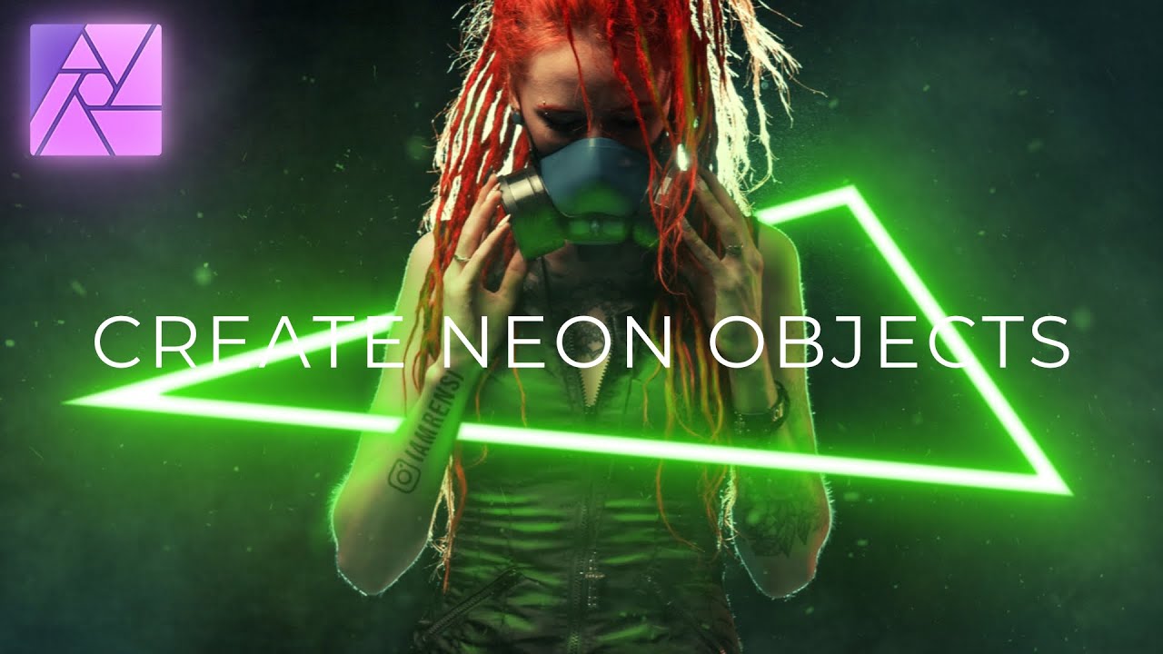 Neon Light Effect | Affinity Photo Tutorial - YouTube