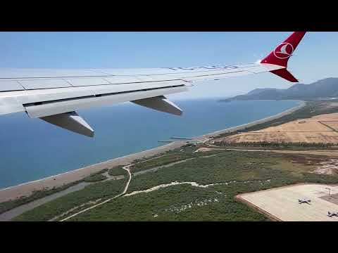 THY 737 MAX 8 Dalaman  Kalkış Temmuz 2022/ THY 737 MAX 8 TAKE-OFF Dalaman Airport July 2022