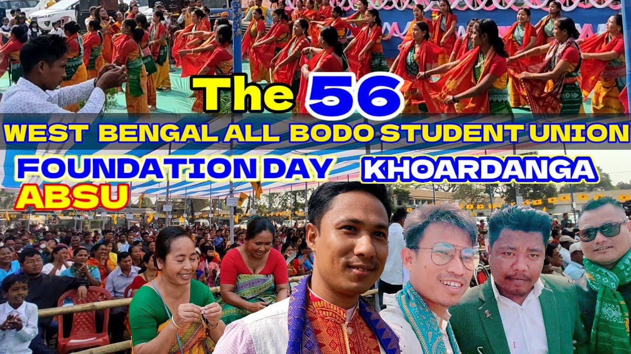 The 56 All bodo student union west Bengal || West Bengal ABSU ll ...