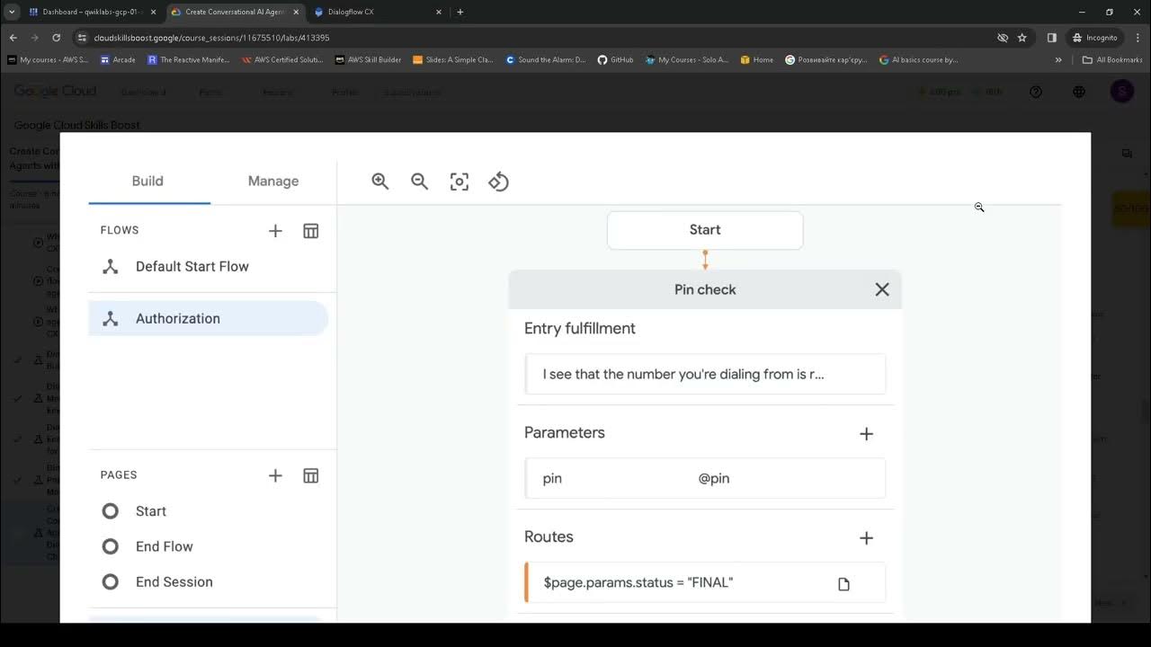 GCP Create Conversational AI Agents with Dialogflow CX: Challenge Lab ...