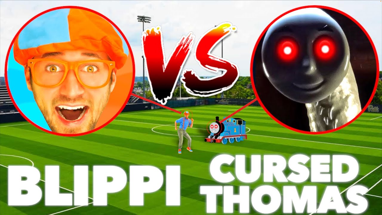 BLIPPI FIGHTS CURSED THOMAS IN REAL LIFE! - YouTube