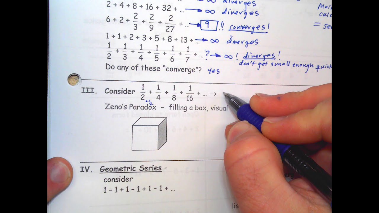 AP Calculus BC 8-1 lesson Sequences / Series (Geometric Series) - YouTube