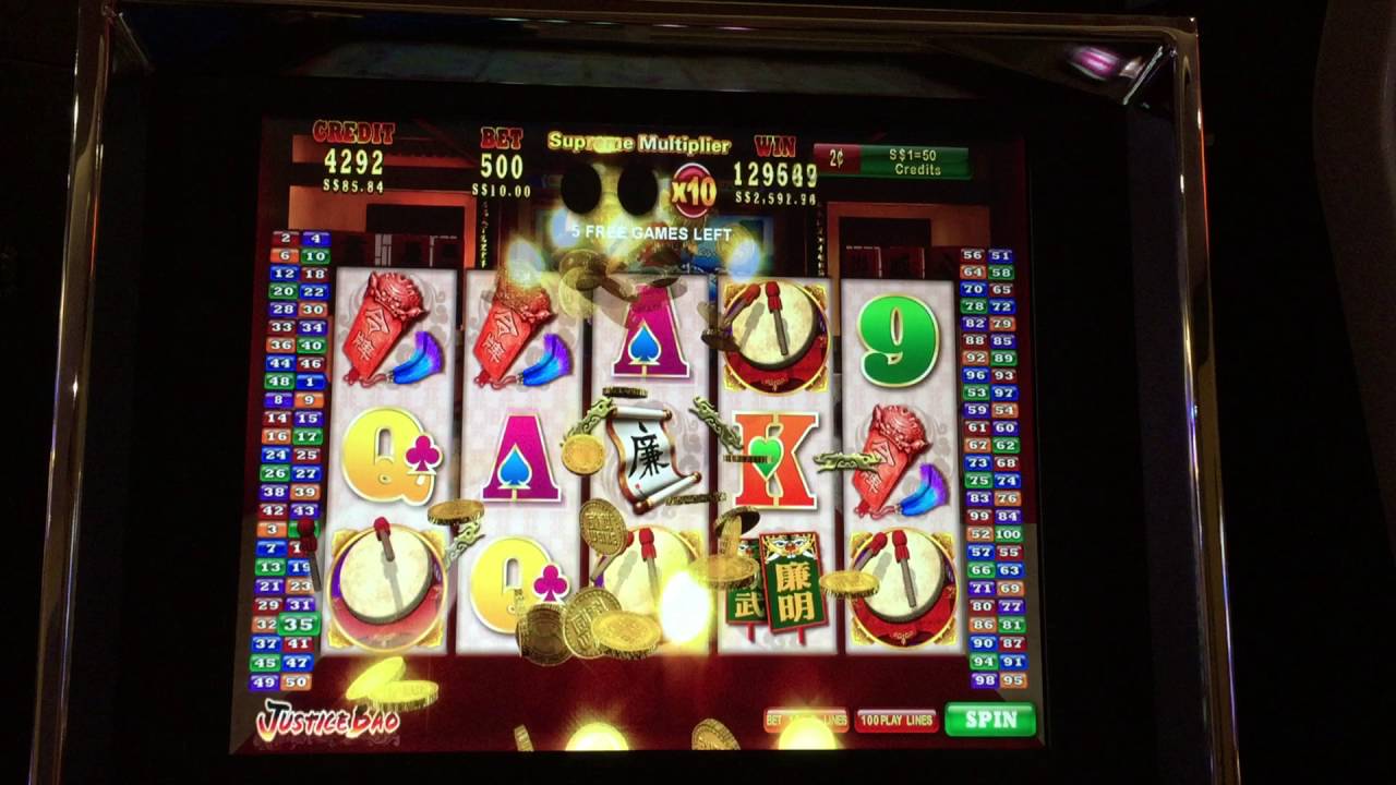 Justice Bao Jackpot Machine - YouTube