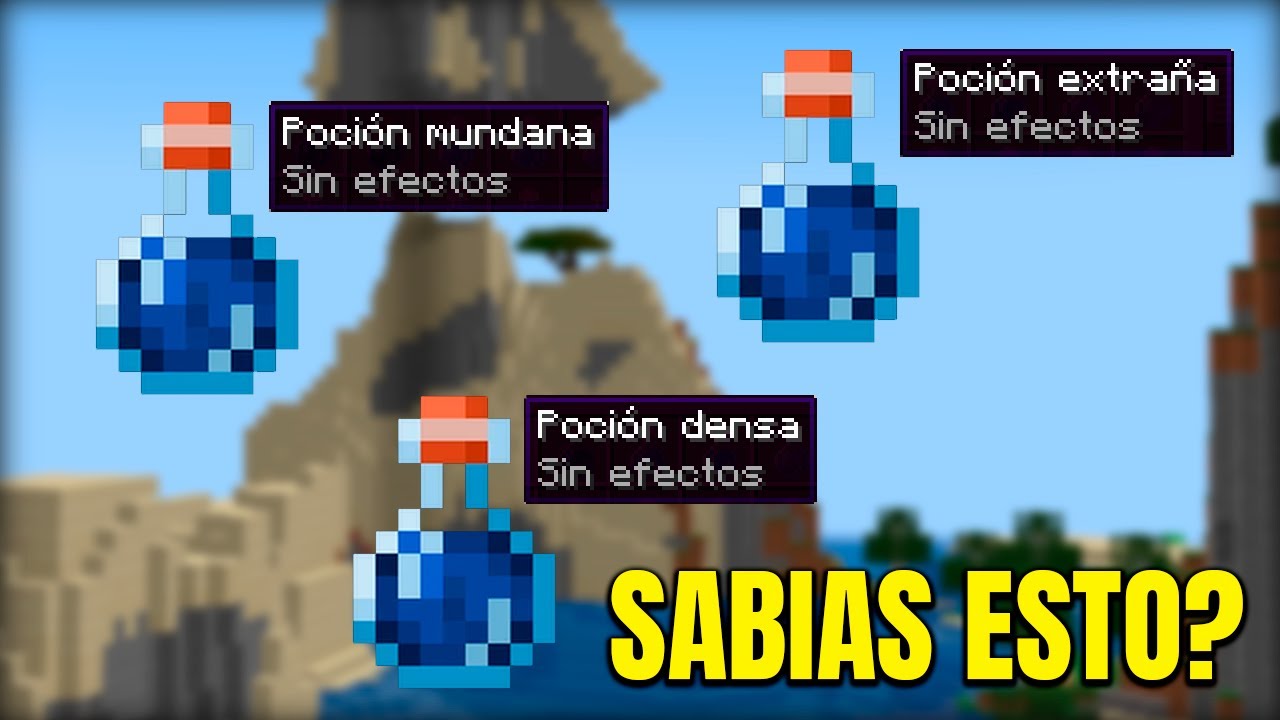 Como HACER la POCION MUNDANA, EXTRAÑA y DENSA en Minecraft - YouTube