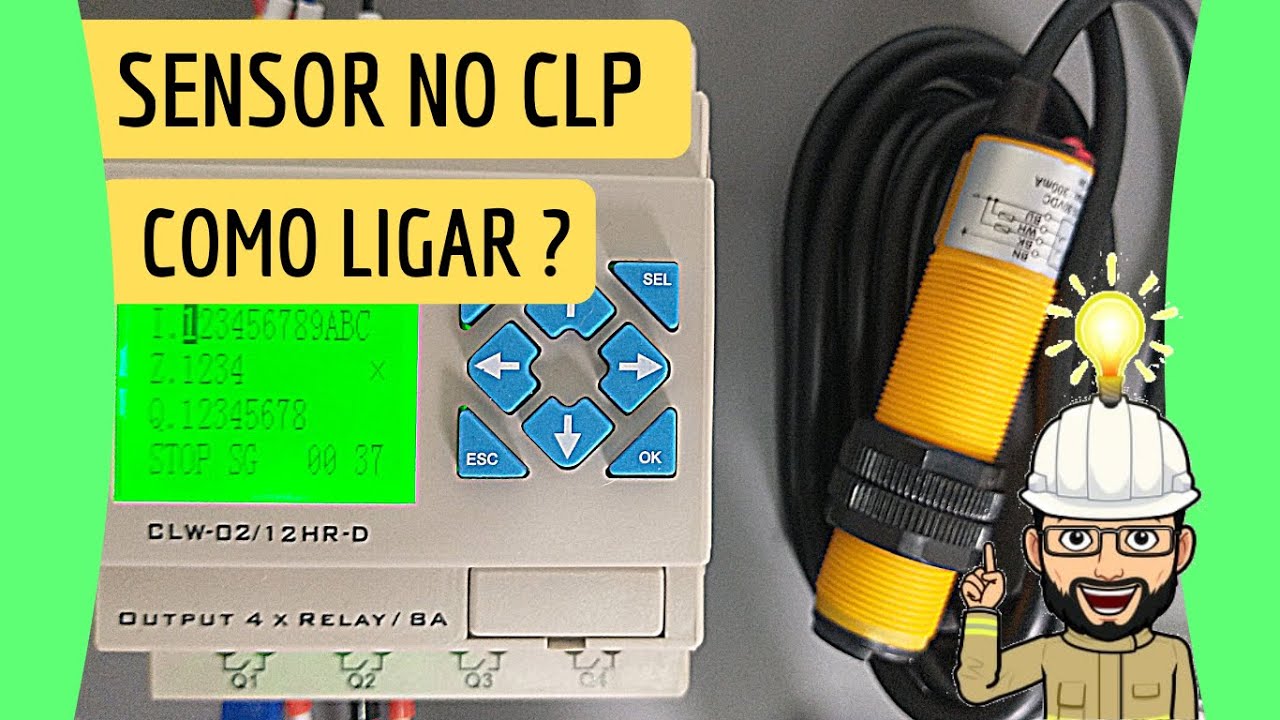 Ligação de sensor NO CLP - Aula PRÁTICA - YouTube
