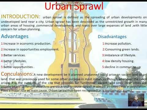 Urban Sprawl advantages and disadvantages. - YouTube