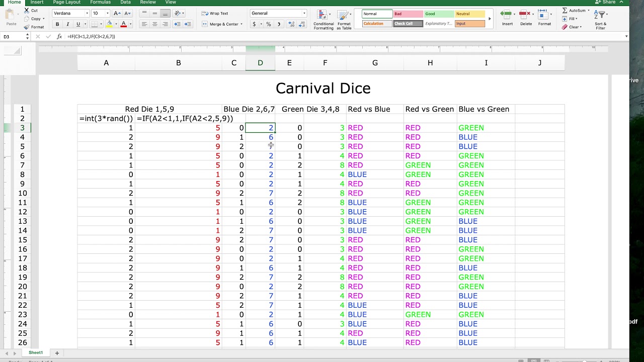 Carnival Dice Game - YouTube