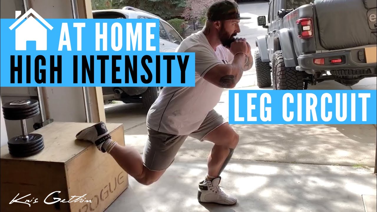 At Home High Intensity Leg Circuit Workout | Kris Gethin - YouTube