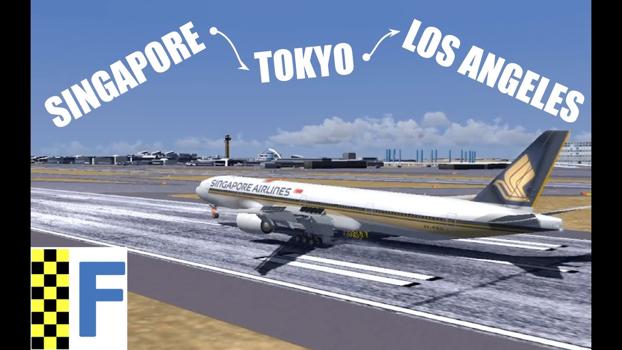 [FlightGear] FULL FLIGHT-LAPSE from SINGAPORE (via Tokyo) to LOS ...