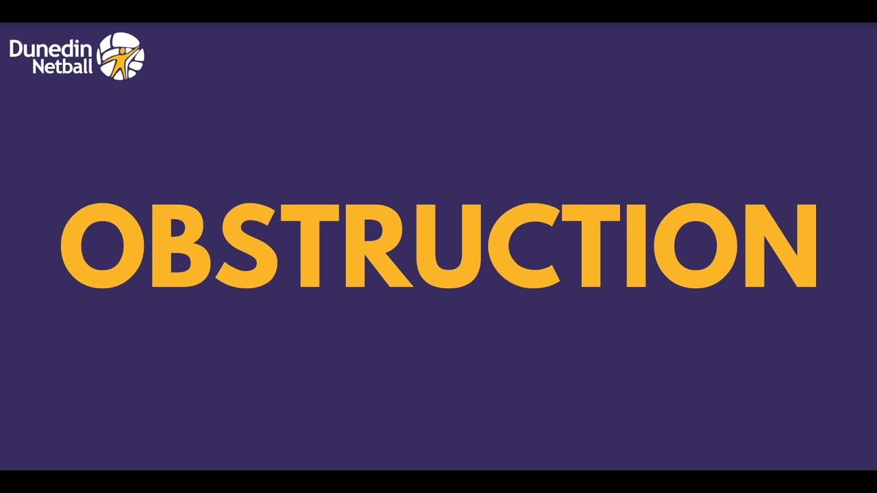 DUNEDIN NETBALL UMPIRE GUIDE OBSTRUCTION - YouTube