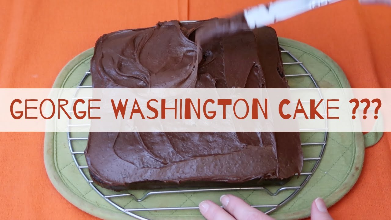 Spice Cake w/ Chocolate Frosting - George Washington Cake ??? - YouTube