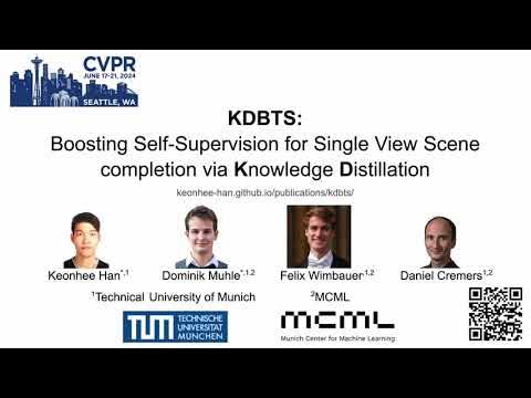 [CVPR2024]KDBTS:Boosting Self-Supervision for SingleView Scene Completion via Knowledge ...