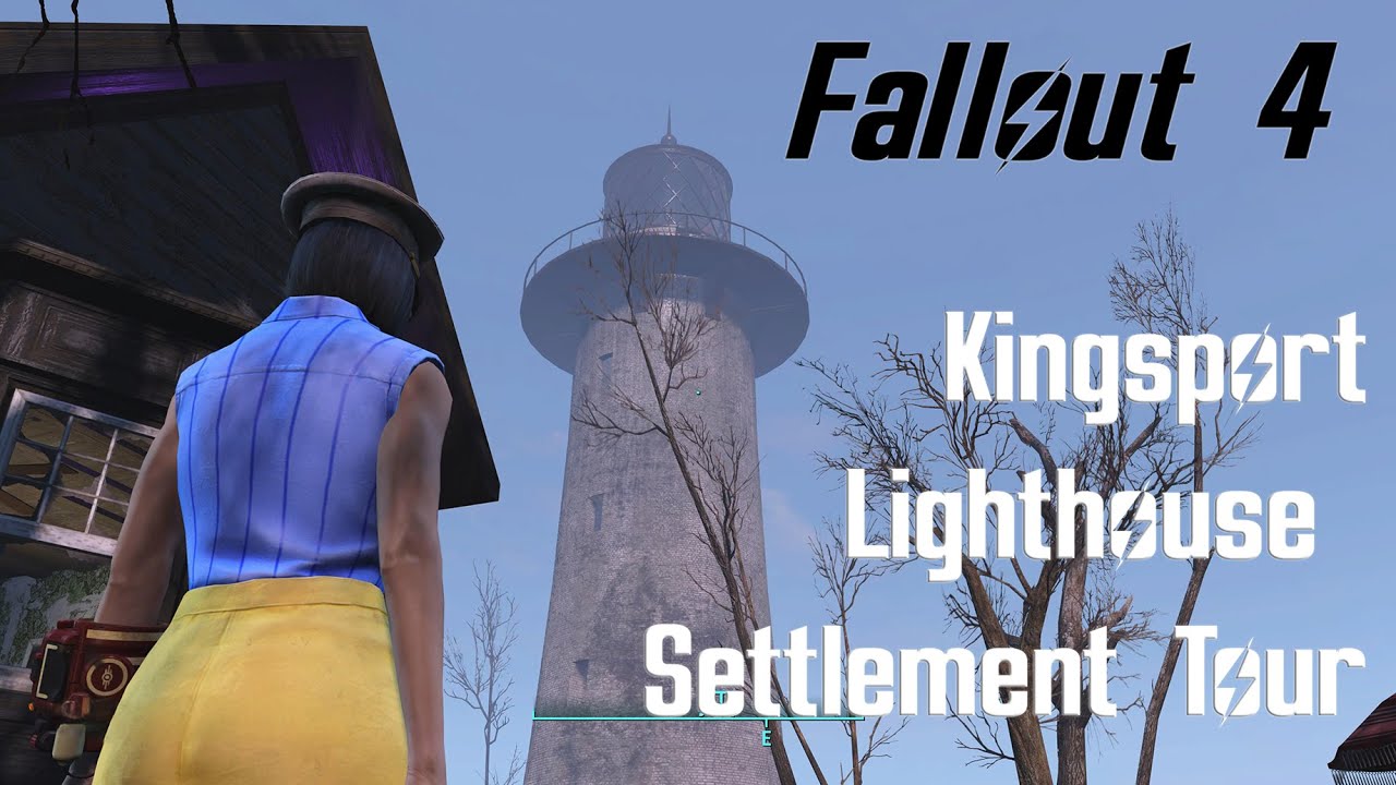Fallout 4 Kingsport Lighthouse Settlement build - YouTube