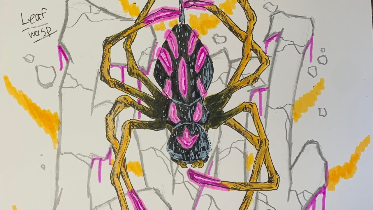 Radioactive Spider Drawing Timelapse - YouTube