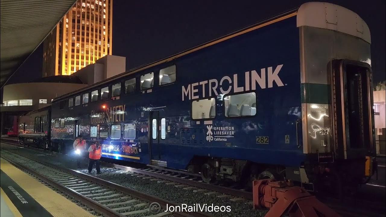 9/20/24 Pre: Metrolink display for Rail Safety Event at LAUPT-2 ft. new Safety wrap SCAX 282 ...