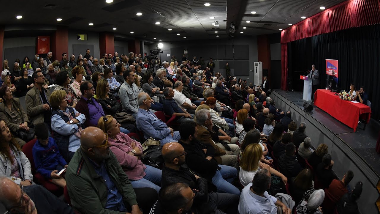 Ομιλία του Δ. Κουτσούμπα σε σύσκεψη μαζικών φορέων της Β’ Πειραιά στο ...