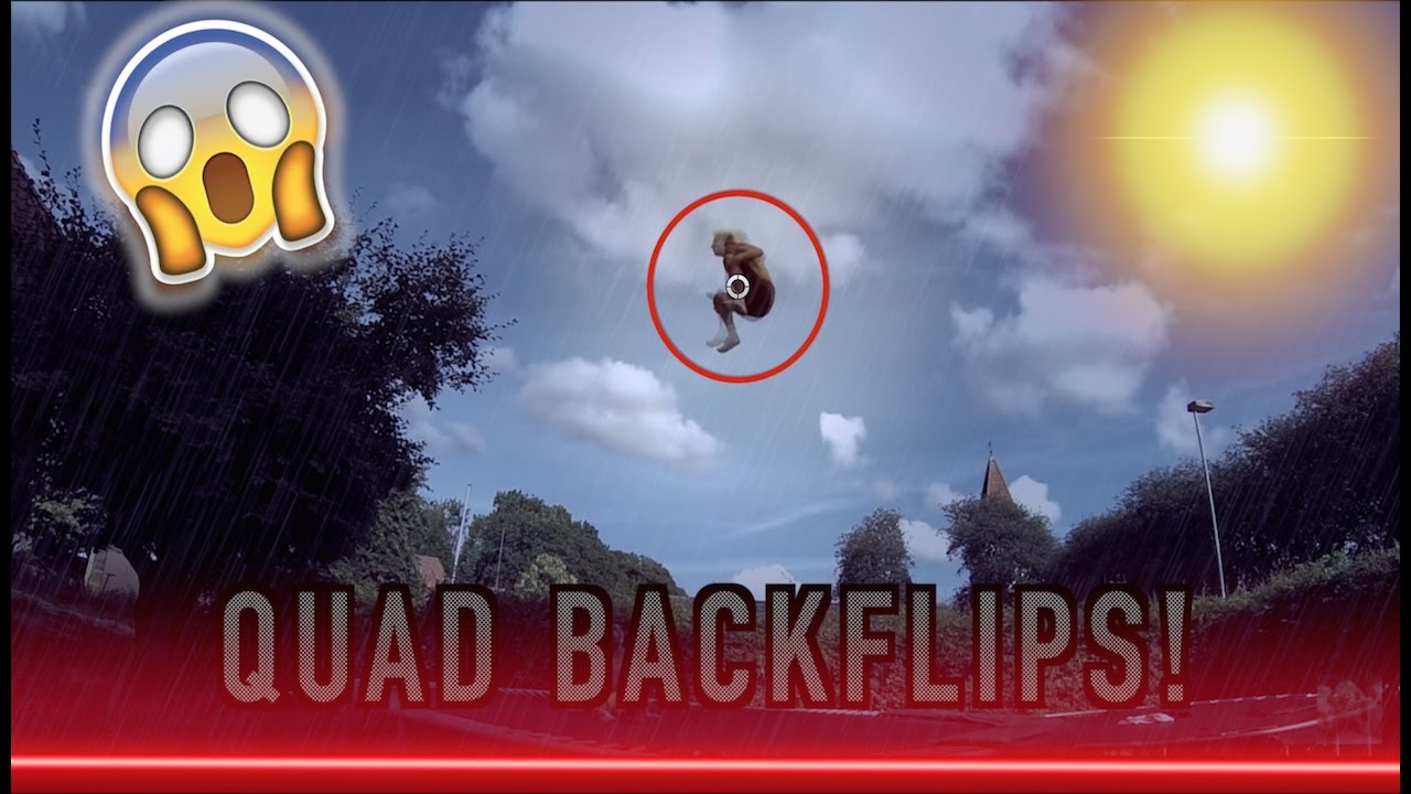 ALL QUAD BACKFLIPS DONE ON GARDEN TRAMPOLINE! - YouTube