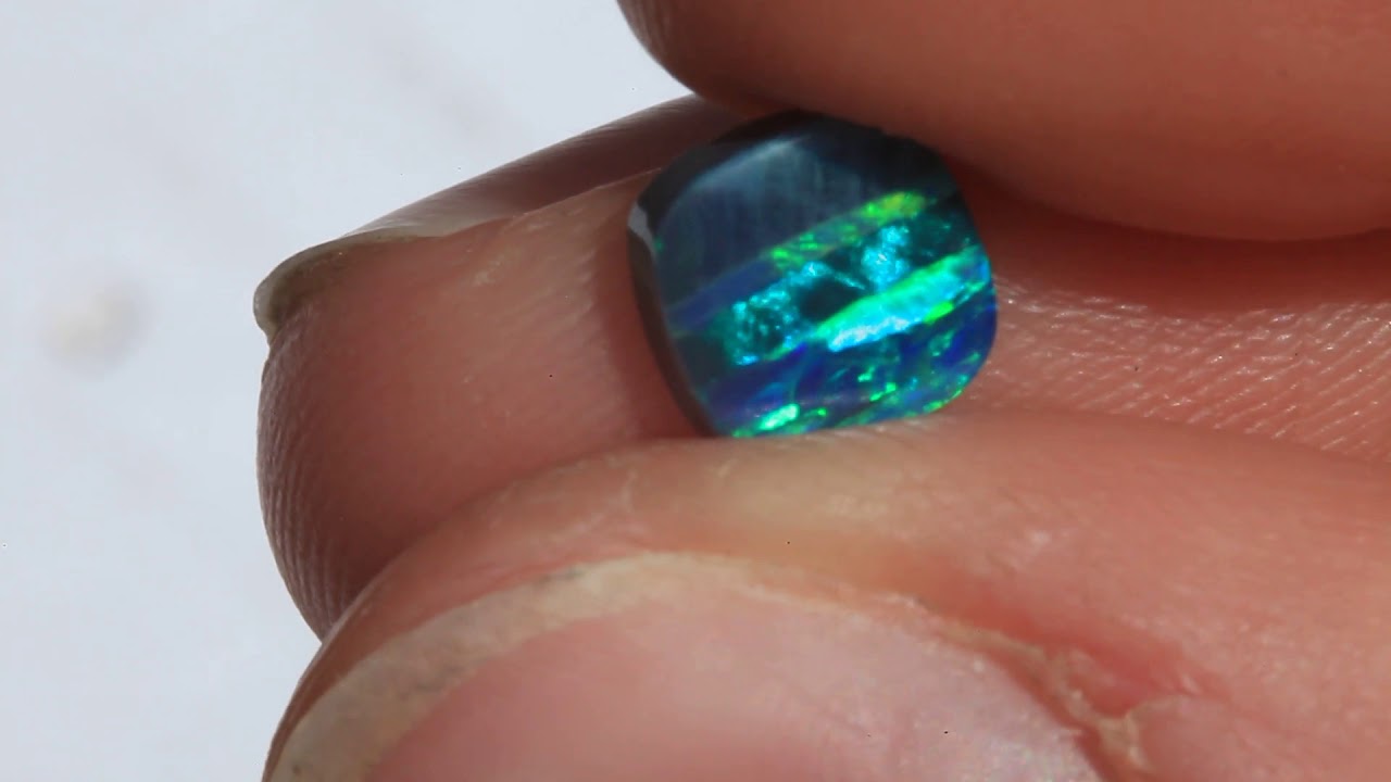 Stripe Square Doublet Opal - YouTube