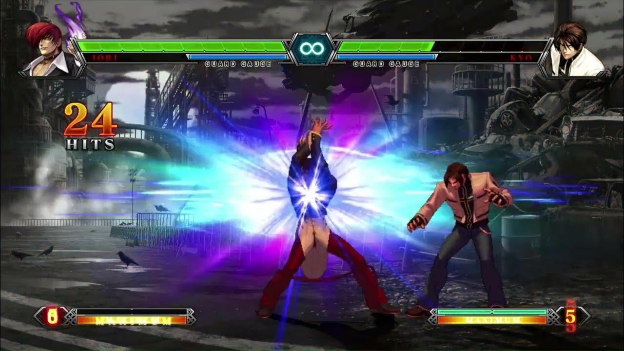 The King of Fighters XIII Iori (Flames) combo 3, not viable in real matches scrubs - YouTube