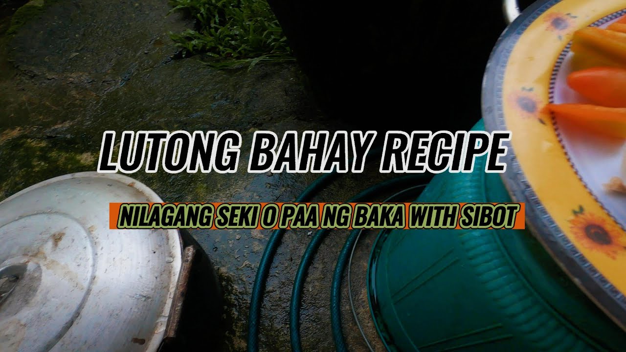 LUTONG BAHAY RECIPE NILAGANG SEKI O PAA NG BAKA WITH SIBOT - YouTube