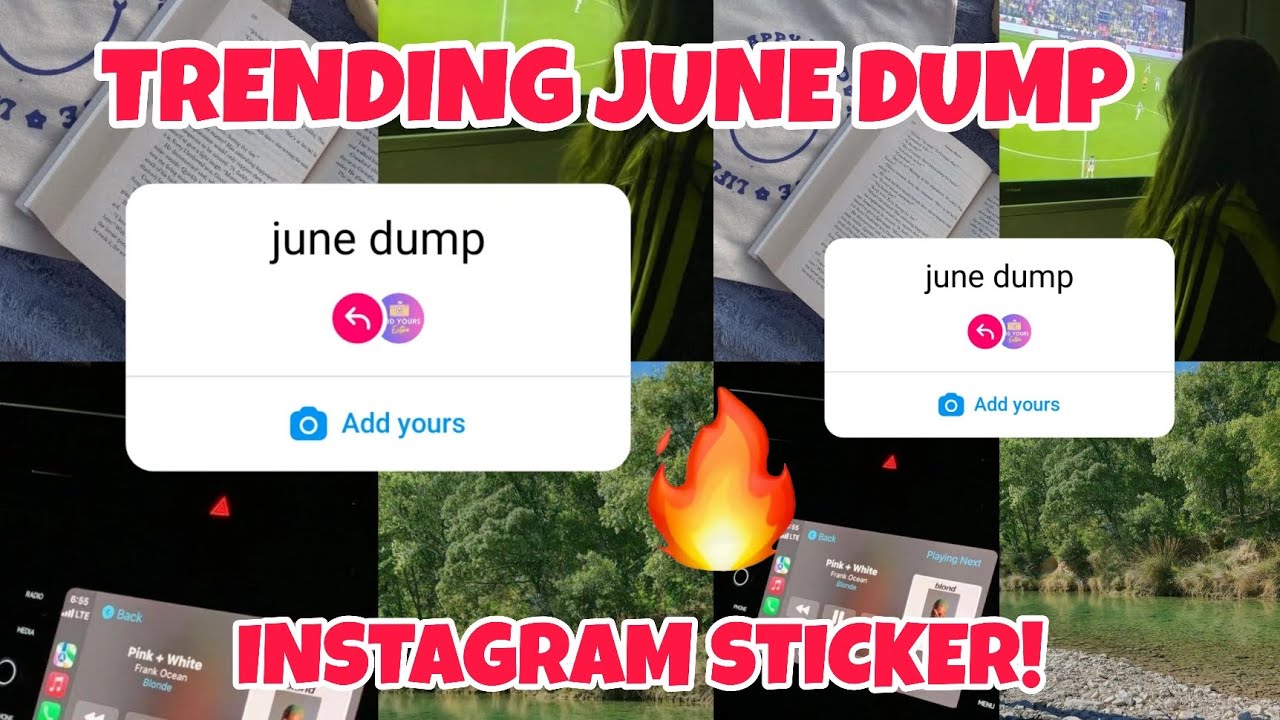 TRENDING JUNE DUMP INSTAGRAM STICKER! 🔥 JUNE DUMP IG STORY STICKER, ADD YOURS STICKERS ...