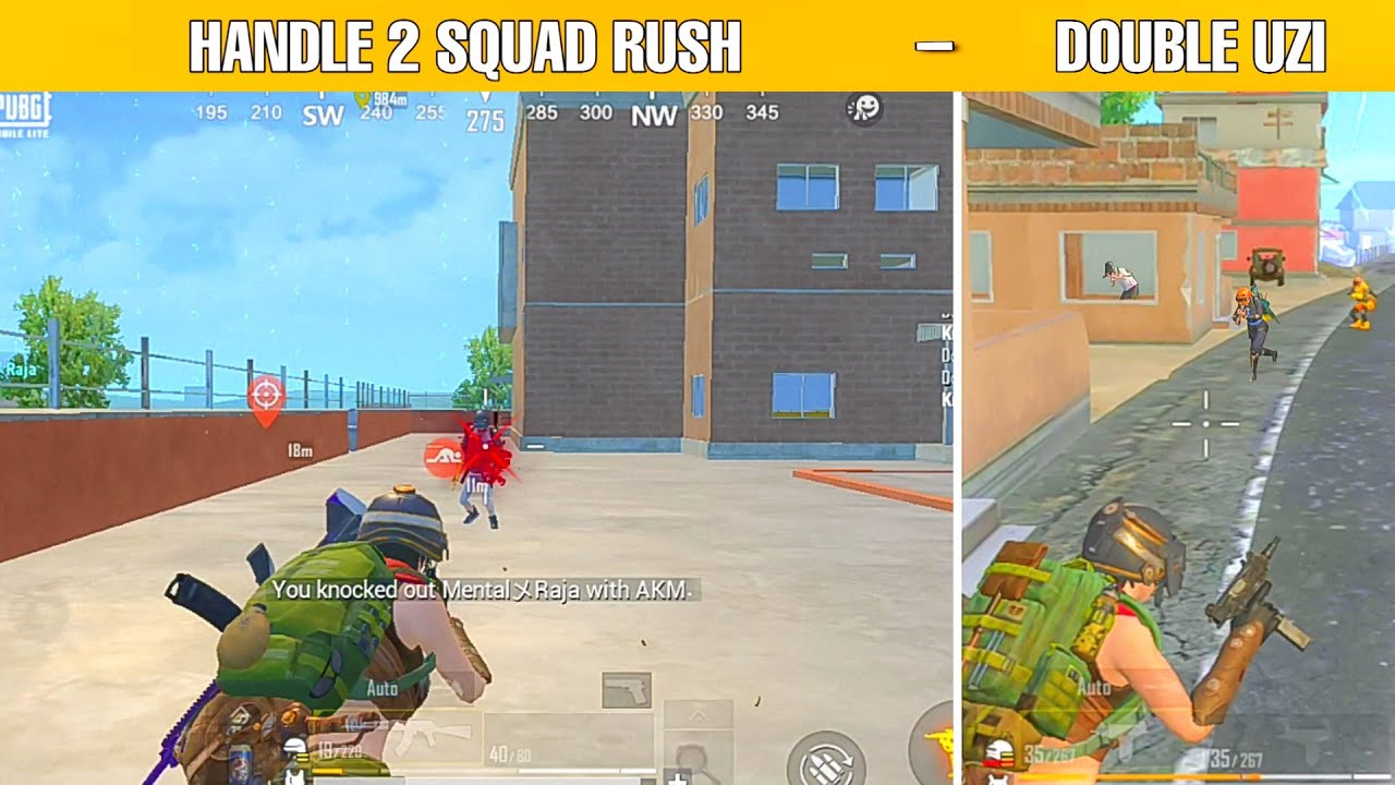 😤DOUBLE UZI CHALLENGE | SOLO VS SQUAD RUSH GAMEPLAY | PUBG MOBILE LITE ...