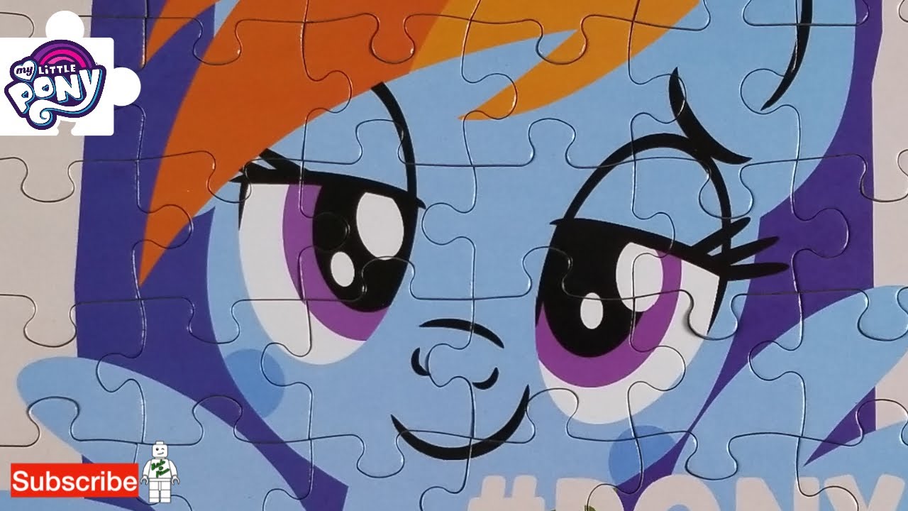 My Little Pony Puzzle with Rainbow Dash! Pony Boss! 48 Pieces! - YouTube