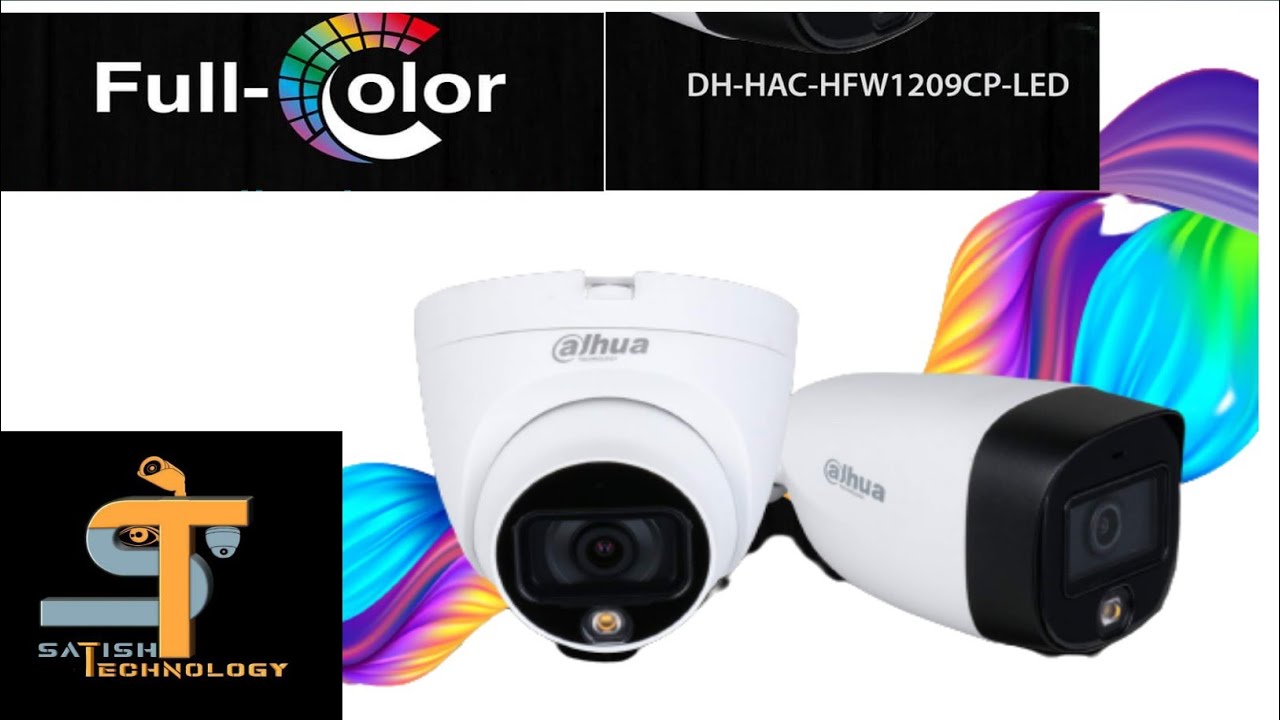 Dahua Full Color Dome Bullt cameras Unboxing DH-HAC-HDW1209TLQP-LED By ...
