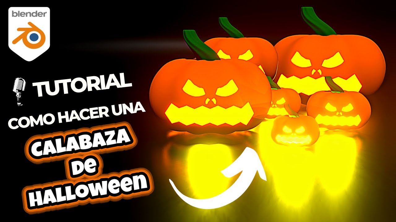 Como Hacer Una Calabaza De Halloween En Blender 2.8 A 3.4 | Tutorial ...