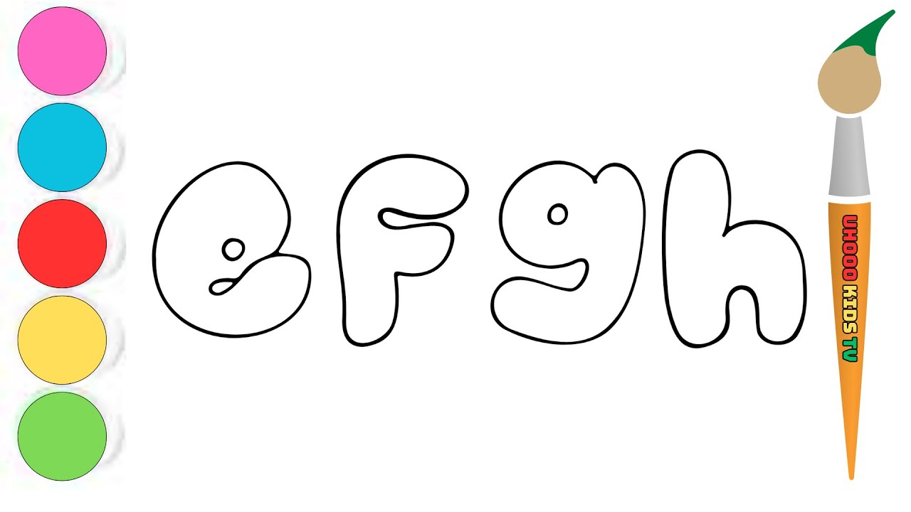 efgh l efgh drawing | kid Alphabet Song | How to Draw EFGH #2 - YouTube