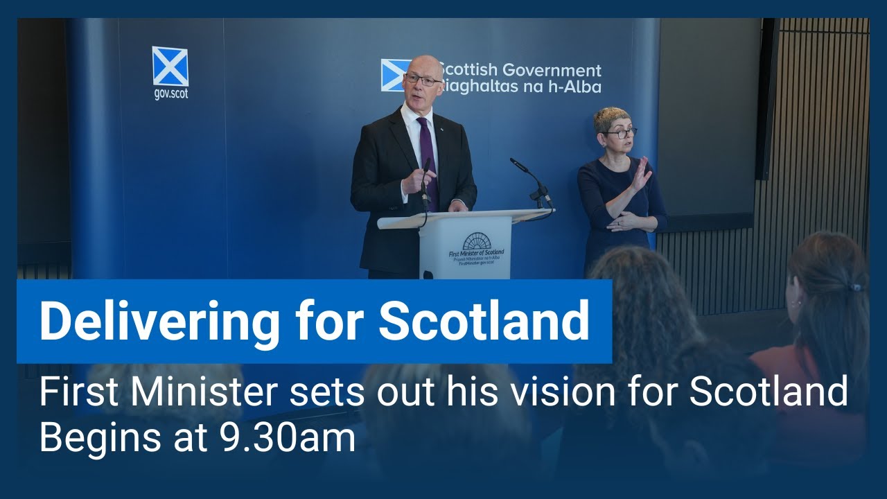 Delivering for Scotland - First Minister sets out his vision for ...