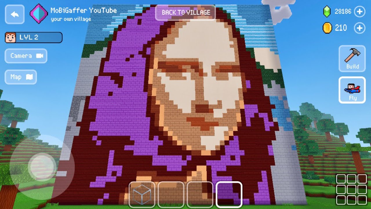 Block Craft 3D: Crafting Game #3213 | Mona Lisa Block Painting 🖼️ - YouTube
