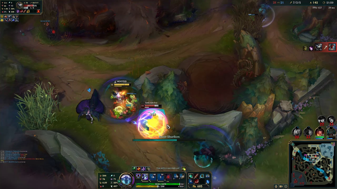 Zed pop "R"...Walk away kill Rengar - YouTube