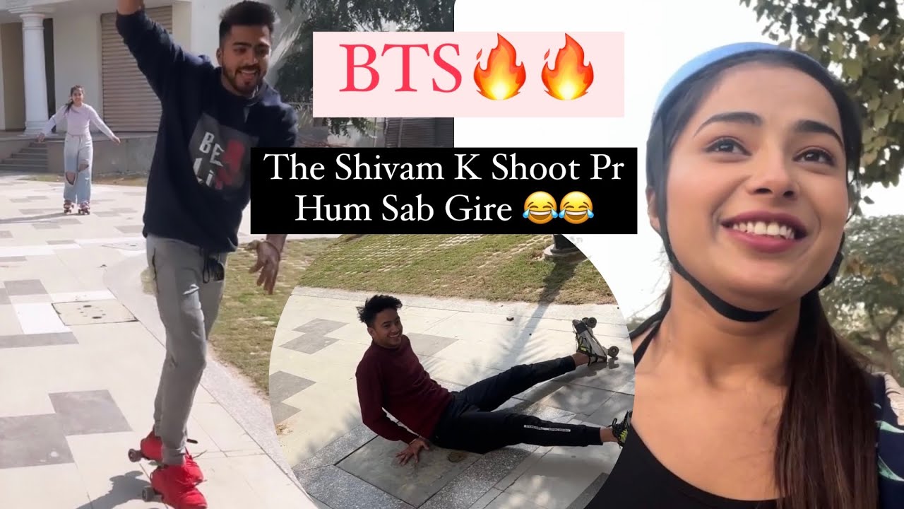 BTS of Skating Race Challenge || The Shivam || Shivam Dikro || TEJASVI BACHANI - YouTube